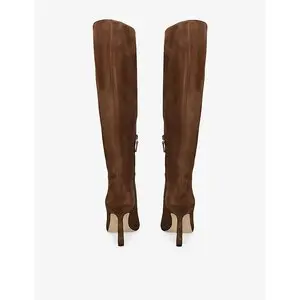 STUART WEITZMAN Vinnie Suede Heeled Knee-high Boots