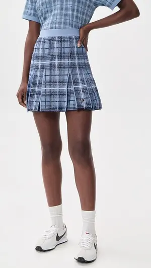 Nike Plaid Pleated Skirt