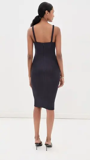 Balmain Bodycon Compact Jersey Knee Length Dress