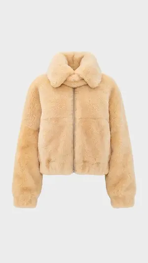 Helmut Lang Shearling Bomber Jacket