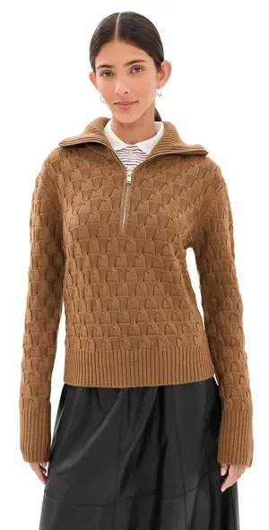 WALES BONNER Acoustic Pullover - Caramel
