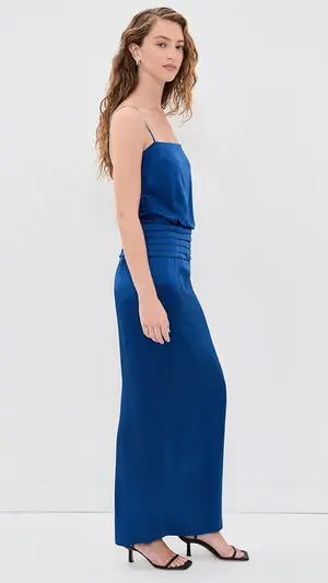 REFORMATION Ofelia Silk Maxi Dress - Caspian
