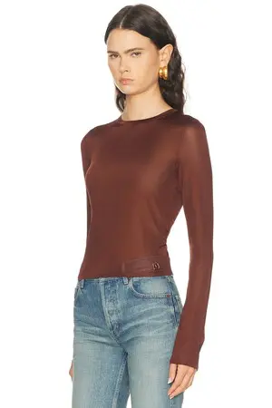 Saint Laurent Long Sleeve Top