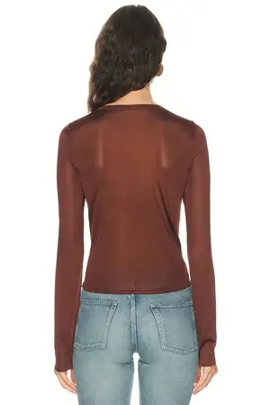Saint Laurent Long Sleeve Top