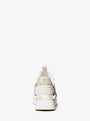 Michael Kors Raina Signature Logo Platform Trainers