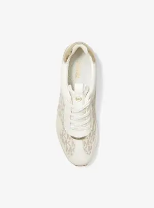 Michael Kors Raina Signature Logo Platform Trainers