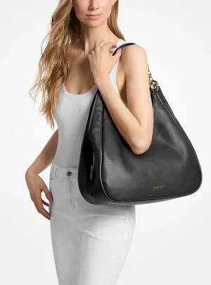 Michael Kors Ellie Large Pebbled Leather Shoulder Bag