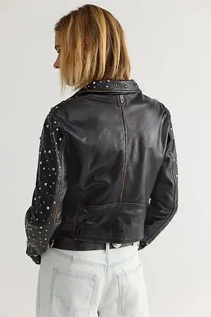 MAURITIUS LEATHER Mauritius Roxanne Leather Moto Jacket