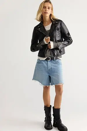 MAURITIUS LEATHER Mauritius Soraya Leather Moto Jacket