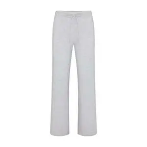 SKIMS Straight Leg Pant | Grey | | Cotton Jersey - Light Heather Grey