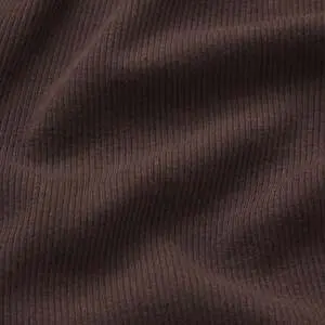 SKIMS Cotton Rib Zip Up Jacket Top - Espresso