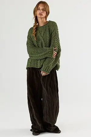 Free People Lola Pullover - Cypress Combo