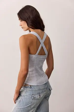 Free People Mia Cotton-linen Tank