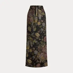 Ralph Lauren Fontaine Floral Jacquard Skirt
