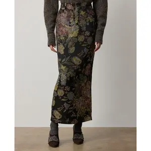 Ralph Lauren Fontaine Floral Jacquard Skirt
