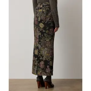 Ralph Lauren Fontaine Floral Jacquard Skirt