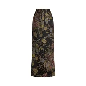 Ralph Lauren Fontaine Floral Jacquard Skirt