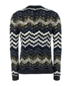 Missoni Wave Knit Crewneck Sweater