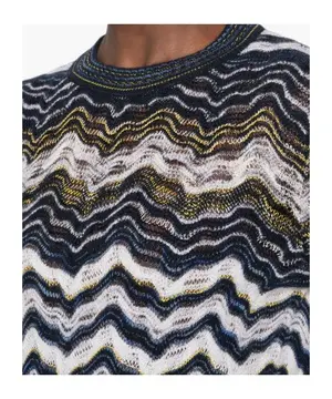 Missoni Wave Knit Crewneck Sweater