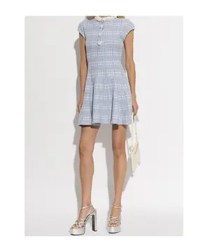 SELF-PORTRAIT Round-neck Dress