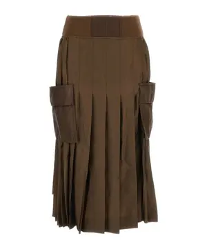 Sacai Pleated Midi Skirt
