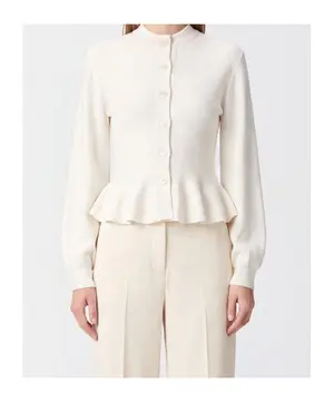 ROTATE BY BIRGER CHRISTENSEN Logo-embroidered Knit Cardigan