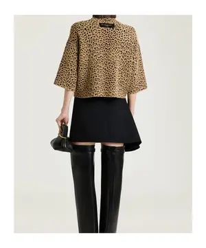 Givenchy Top In Leopard Jacquard