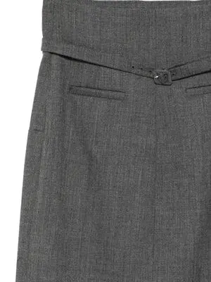 AMI Paris Straight-cut Skirt With Belted Waist