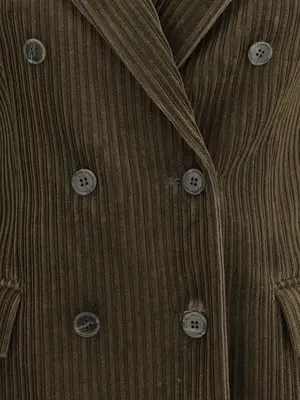 P.a.r.o.s.h Double-breasted Corduroy Tailored Blazer