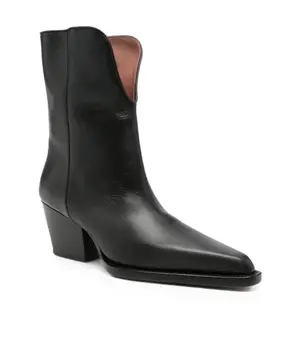 Paris Texas Pointed-toe Leather Ankle Boots
