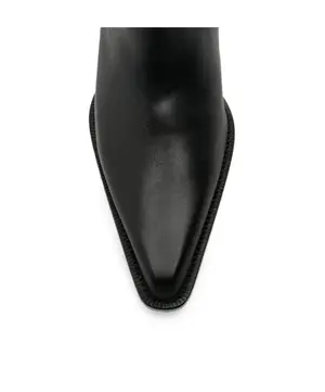 Paris Texas Pointed-toe Leather Ankle Boots