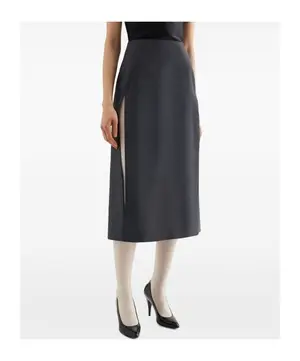 JIL SANDER Slit Midi Skirt