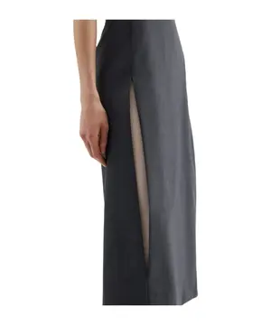 JIL SANDER Slit Midi Skirt