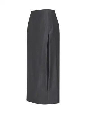 JIL SANDER Slit Midi Skirt