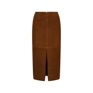 ROTATE BY BIRGER CHRISTENSEN Suede Midi Pencil Skirt