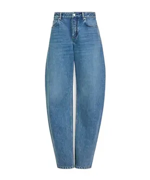 Alaïa Barrelleg Cropped Jeans