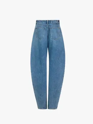 Alaïa Barrelleg Cropped Jeans