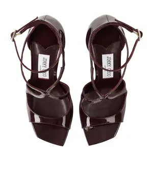 JIMMY CHOO Square-toe High-heeled Sandals