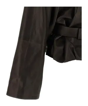 Magda Butrym Long-sleeve Leather Jacket