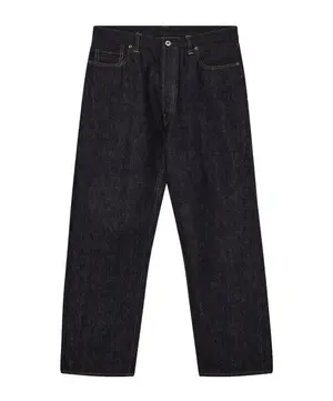 A.PRESSE Washed Wide-leg Jeans - Blue