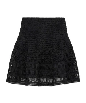 Alaïa Laceoverlay Flared Mini Skirt