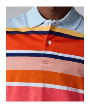 Paul Smith Bold Stripe Cotton Polo Shirt