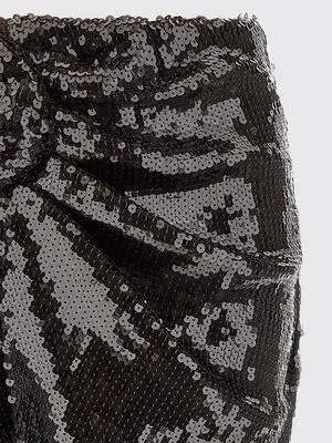 ROTATE BY BIRGER CHRISTENSEN Sequin Midi Skirt - Black Ash