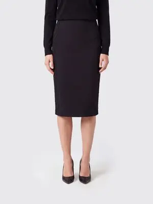 ROTATE BY BIRGER CHRISTENSEN Lace-trimmed Midi Pencil Skirt