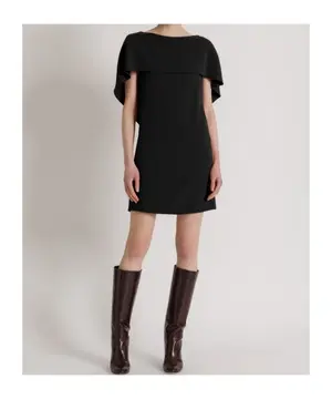 Alberta Ferretti Short Cape Dress