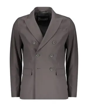 Herno Notch-lapel Double-breasted Blazer - Black