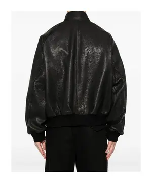 Studio Nicholson Leather Bomber Jacket