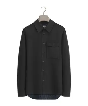 Dior Flap Pocket Long-sleeved Overshirt - Black