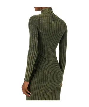 DIESEL® Mockneck Longsleeve Knit Midi Dress
