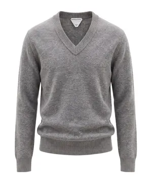 Bottega Veneta Long Sleeve Knit V-neck Top